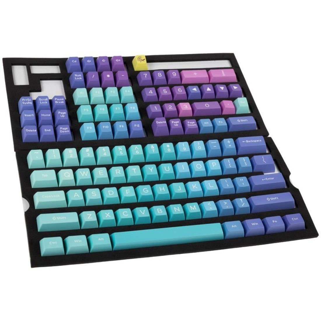 Ducky Azure SA keycap set/ US/ ABS/ Seamless double shot/ Azure theme ...