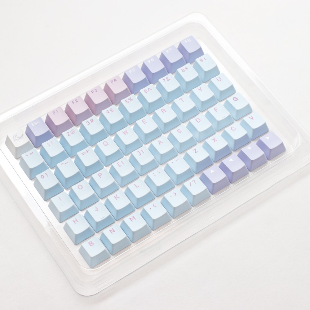 Ducky Macaron keycap set/ US/ PBT/ Seamless double shot/ OEM profile ...